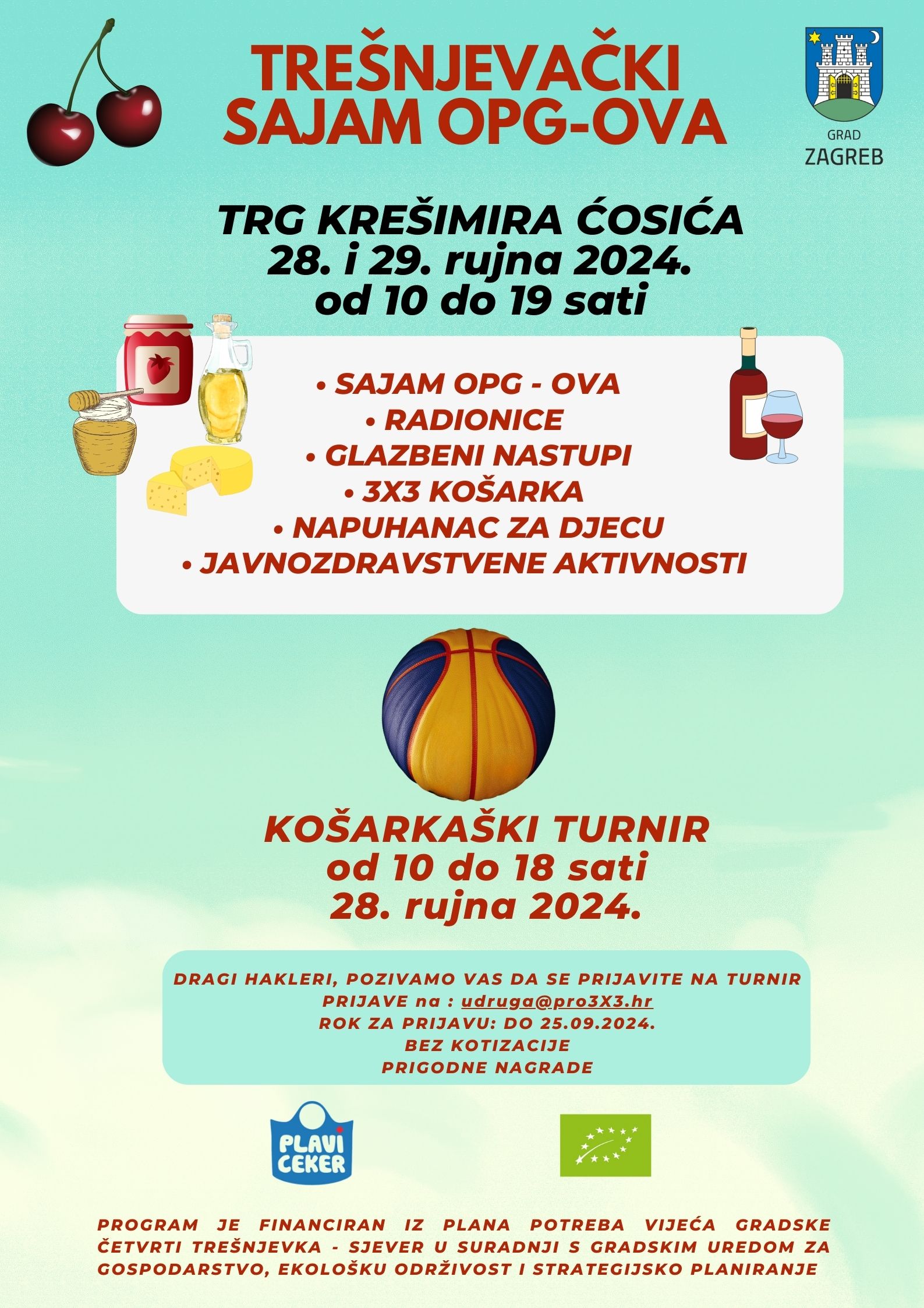 Trešnjevački sajam OPG-ova, 28. i 29. rujna | NZJZ Andrija Štampar